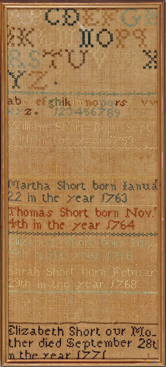 Jane Ann Short – Antique Kentucky Samplers